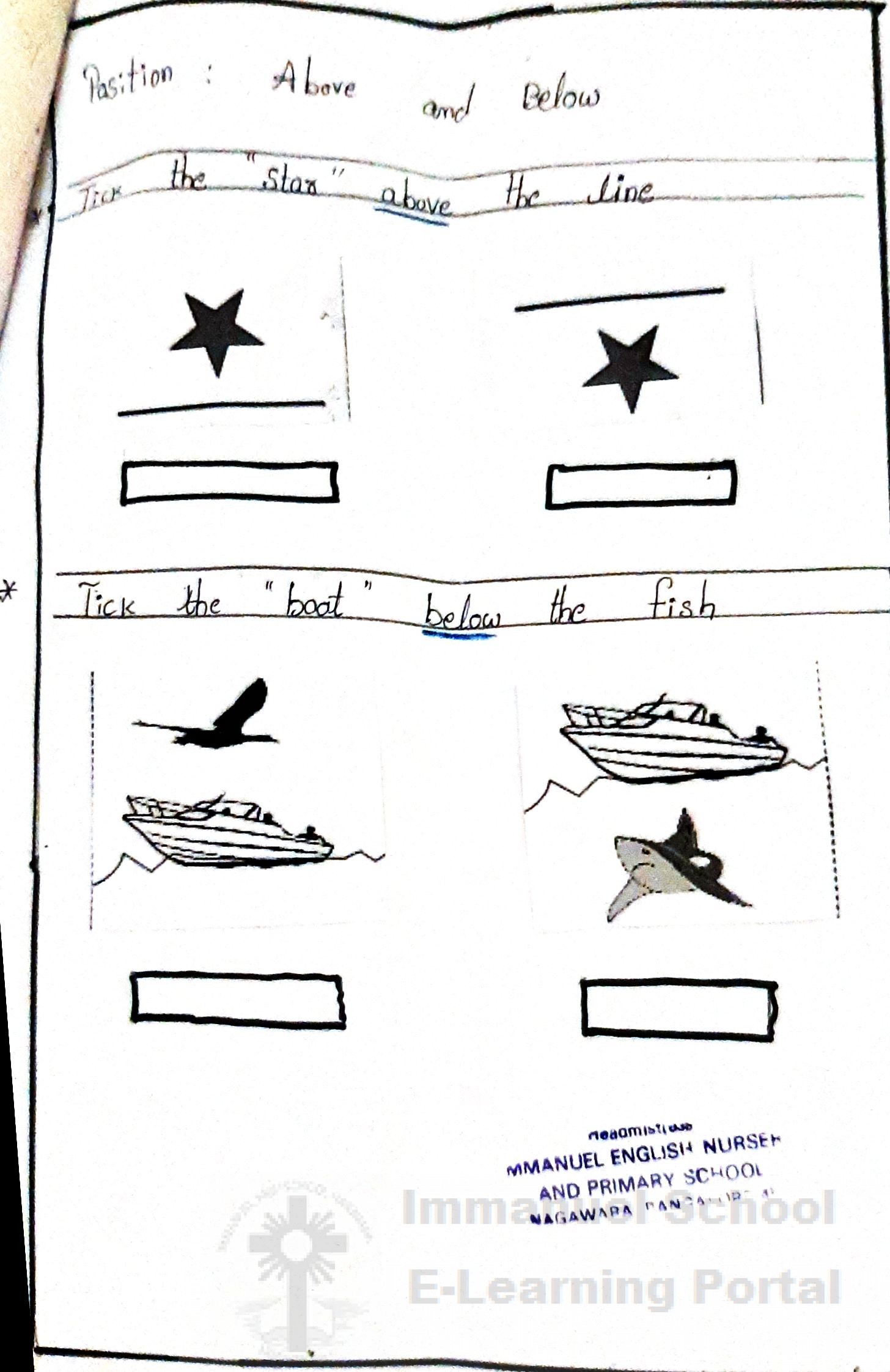 1stdMaths-chapter1-spatial understanding-activity1 – IMMANUEL PRIMARY ...