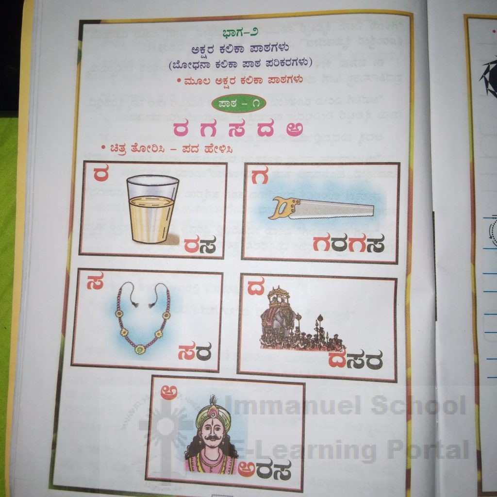 2nd Standard Kannada Dictation Words Activity 2 IMMANUEL PRIMARY SCHOOL