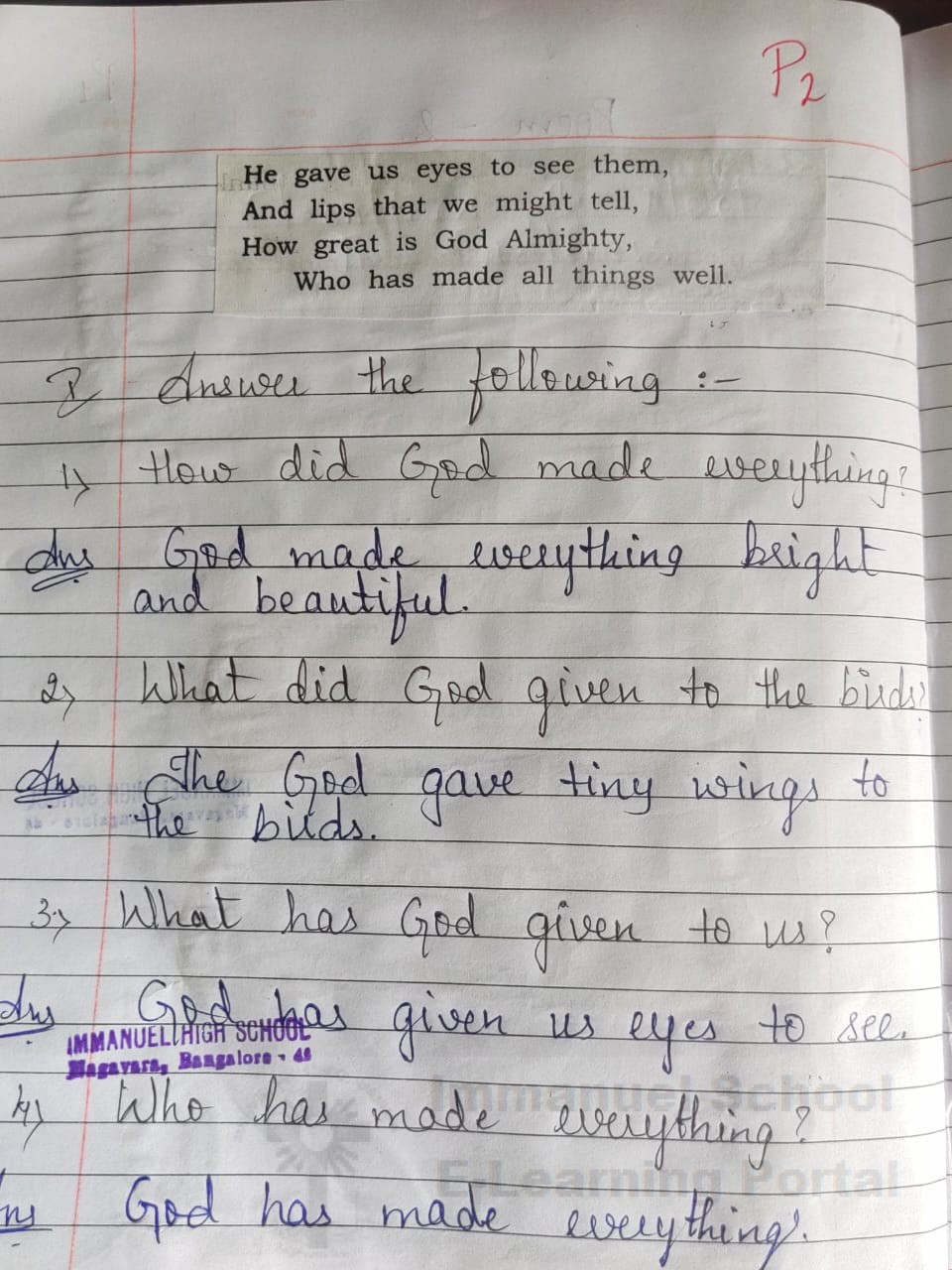 4th std English-Poem-02-All Things Bright And Beautiful-(Notes).3rd std ...