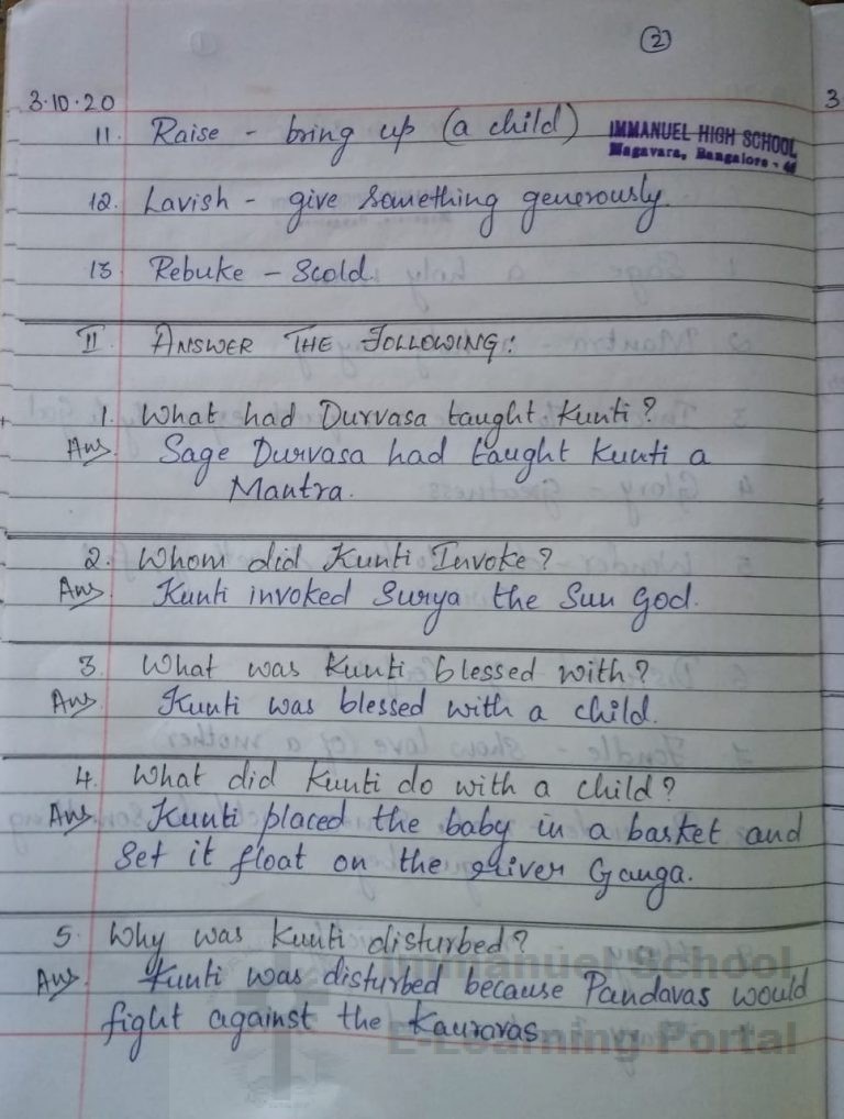 6th std English-Friend in need-Lesson-04(Notes). – IMMANUEL PRIMARY SCHOOL