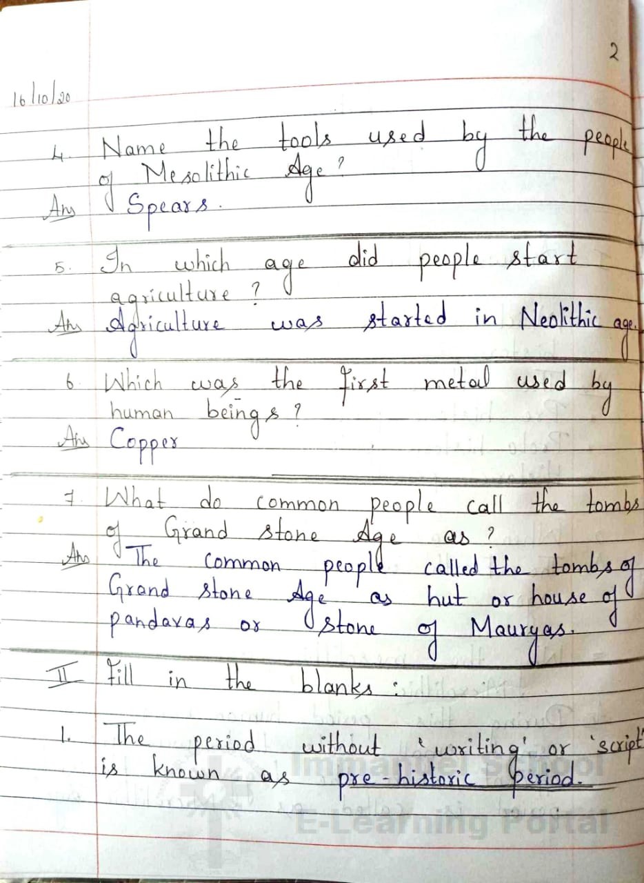 6th std Social Studies-Lesson-03-Pre-Historic Society-(HISTORY NOTES ...