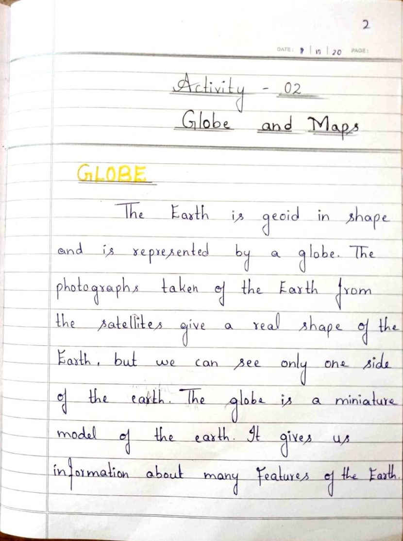 6th Std Social Studies-Globe and Maps-Activity-02. – IMMANUEL PRIMARY ...
