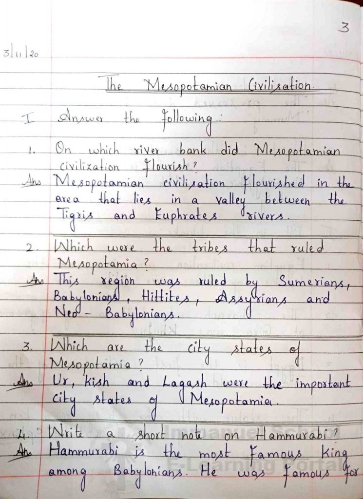 6th Std Social Studies-Lesson-04-Ancient Civilizations-(History Notes ...